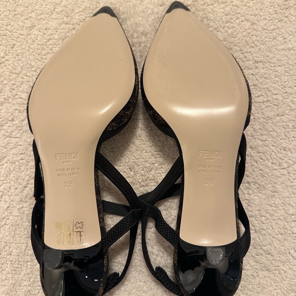 Fendi | Shoes | Colbi 55mm Logo Slingback Pumps | Poshmark